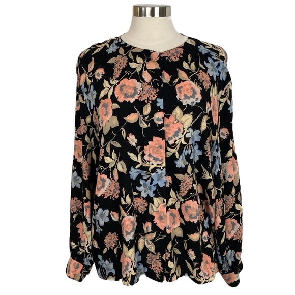 Woolworths | Tops | Vintage Woolworths Floral Print Crewneck Blouse ...